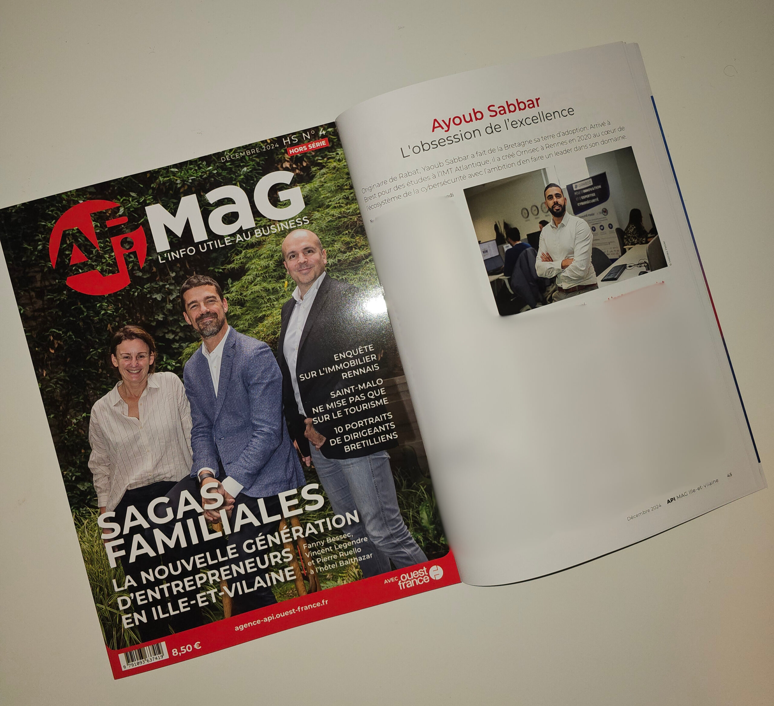 API magazine parle d'Ayoub Sabbar et d'ORNISEC - ORNISEC
